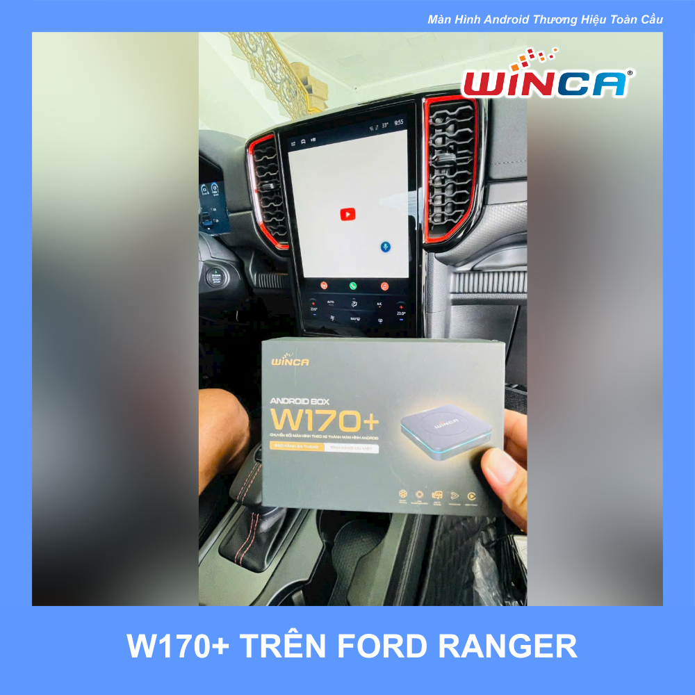 ANDROID BOX W170+ TRÊN FORD RANGER