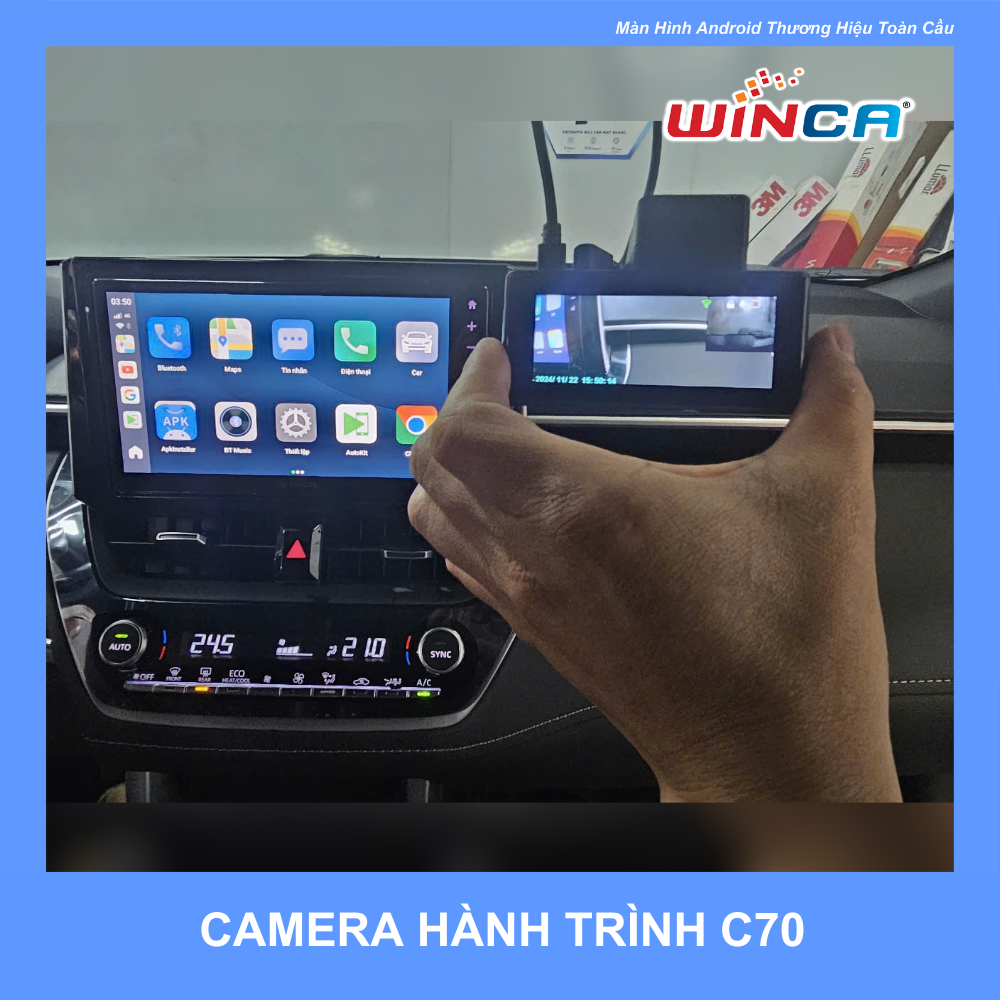 CAMERA HÀNH TRÌNH TRÊN Ô TÔ WINCA C70