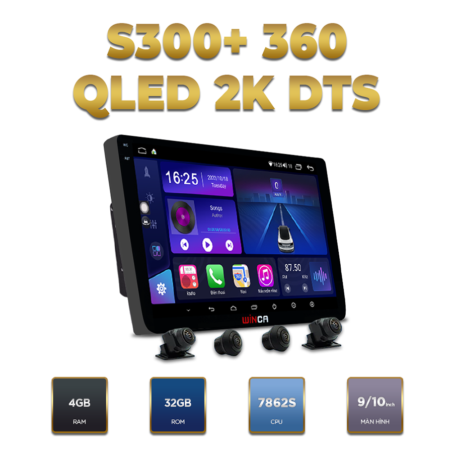 Màn Hình Android S300+ PRO 360 QLED 2K DTS