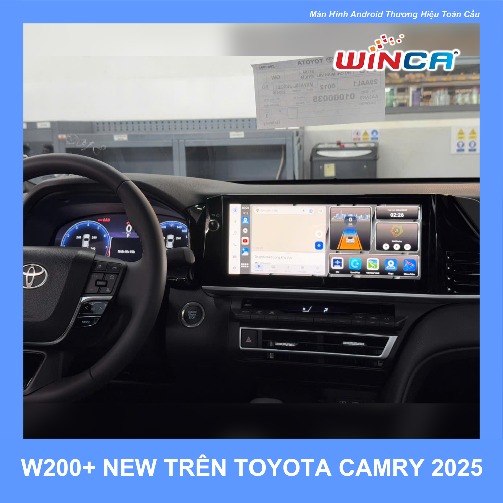 ANDROID BOX W200+ NEW TRÊN TOYOTA CAMRY 2025