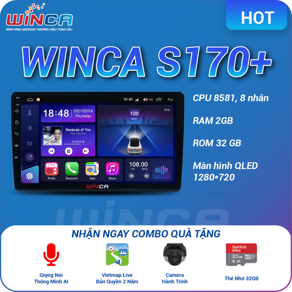 Màn Hình DVD Android Winca S170+